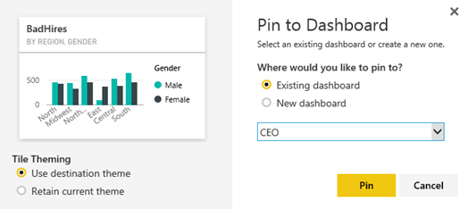 More Robust Tile Pinning to Dashboards Introduced in Last Power BI ...
